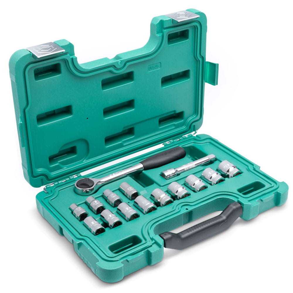 SATA 09525 15PC 6PT 1/2"DR SOCKET SET (METRIC) ID998529 | Shopee Malaysia