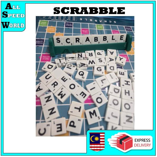 PERMAINAN SCRABBLE / ORIGINAL SCRABBLE FOLDING CHILDRENS TEACHING ...