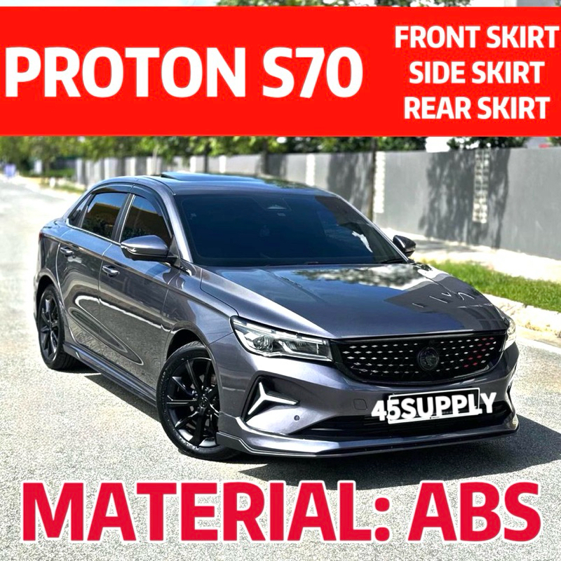 PROTON S70(OEM STYLE)ABS FULL SET(FRONT SKIRT/SIDE SKIRT/REAR SKIRT ...