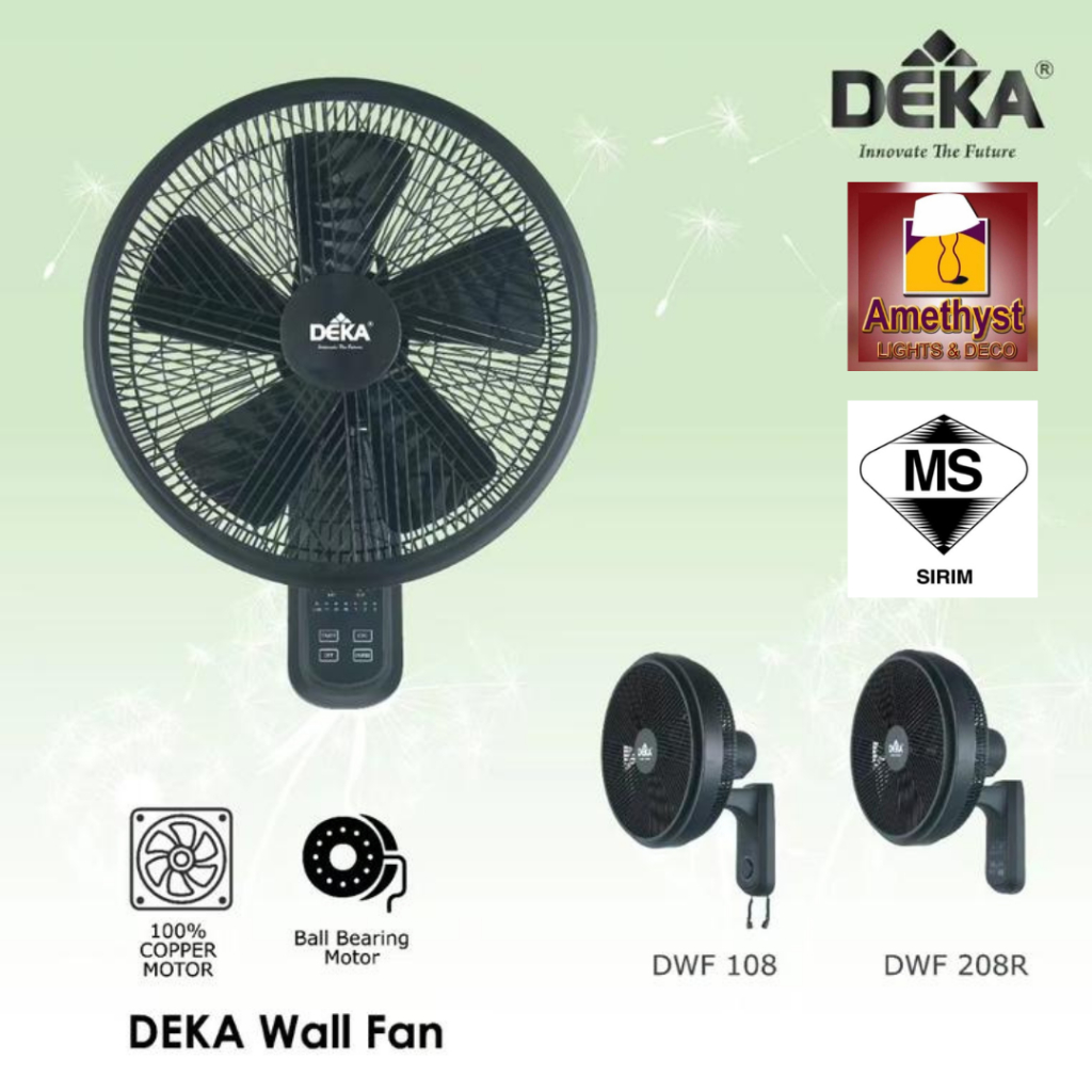 DEKA WALL FAN DWF 108 / DWF 208R | Shopee Malaysia