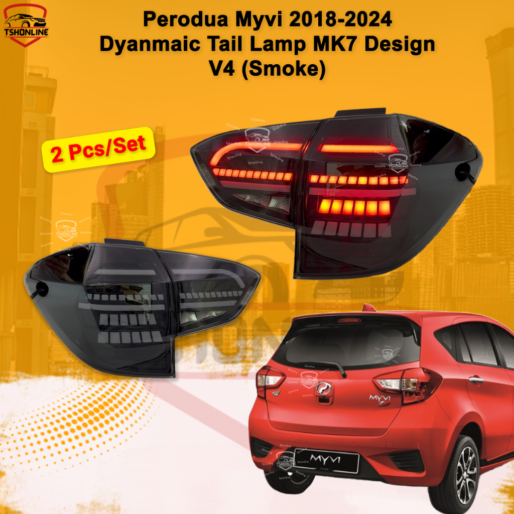 Perodua Myvi MK7 Tail Lamp With Signal Running Smoke 2018-2022 MK7 ...