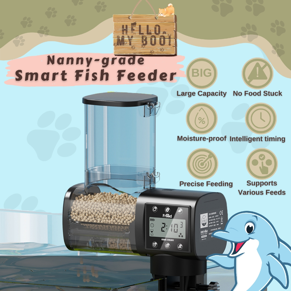 🐾Smart Timing Auto Fish Feeder🐾 Freed automatic fish feeder aquarium ...