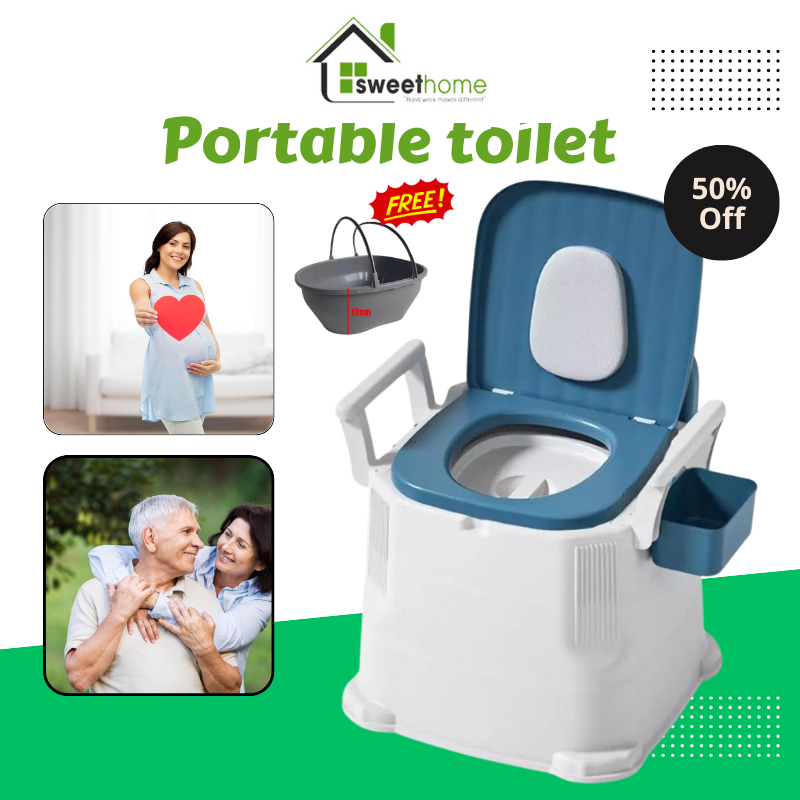 [Authentic] Portable Toilet Bowl Elderly Pregnant Women Adult Seat ...