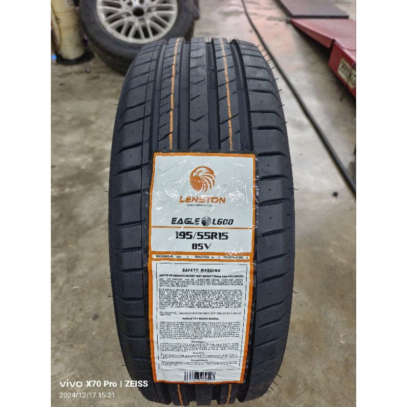 New Tyre 195/55/15 lenston L600 2024 year | Shopee Malaysia