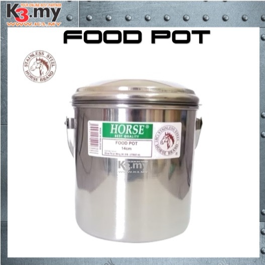 Horse Brand Stainless Steel Food Pot / Food Carrier / Food Container ...