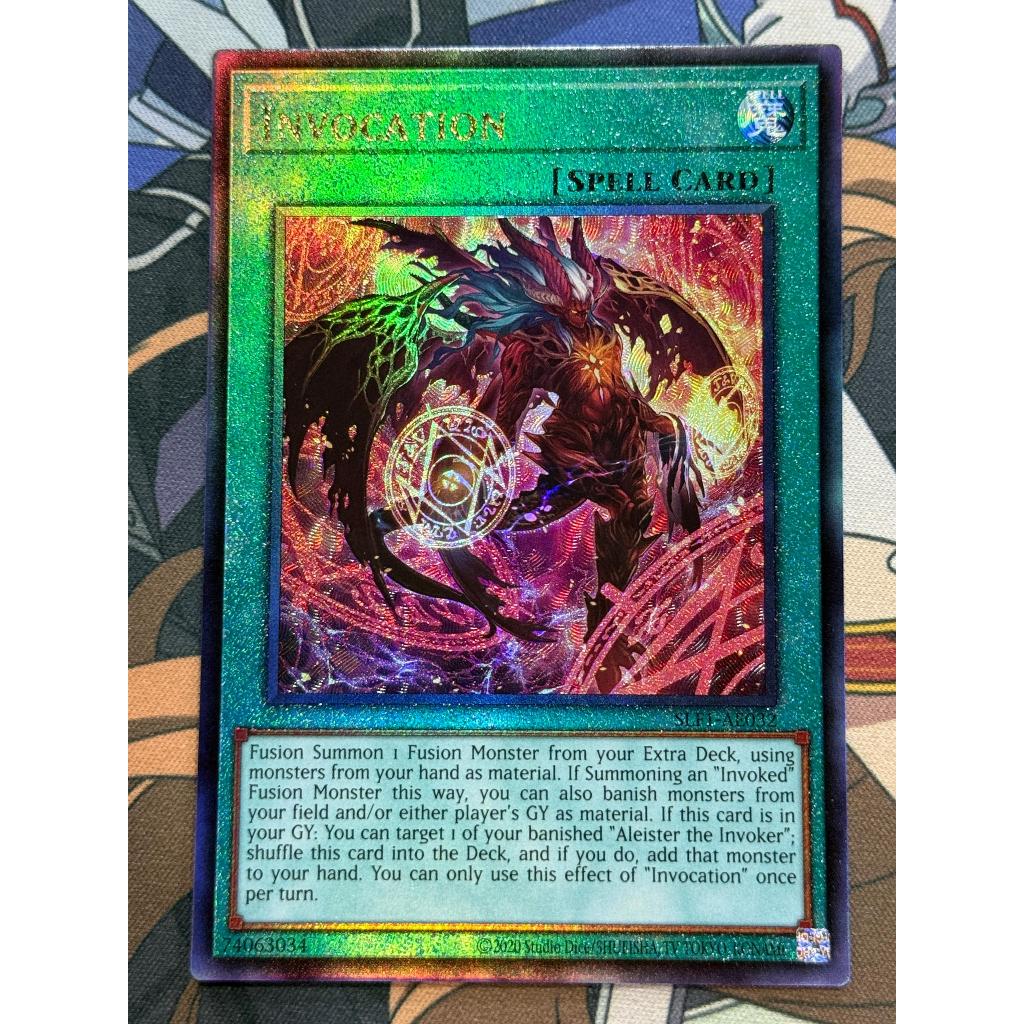 YUGIOH AE SLF1-AE032 Invocation [UL] (Alternate Art) | Shopee Malaysia
