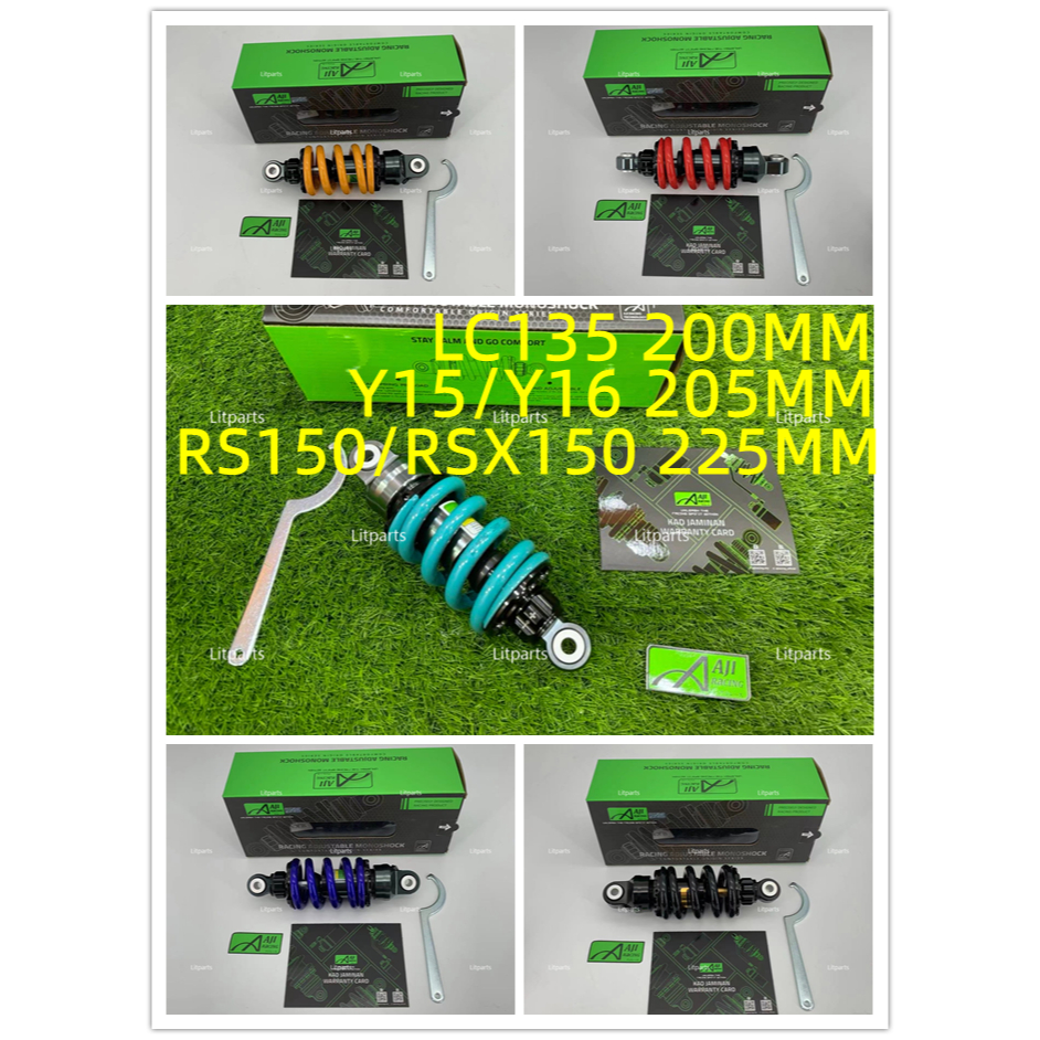 [100% ORIGINAL] Aji Racing Monoshock Absorber Adjustable LC135 Y15 ...