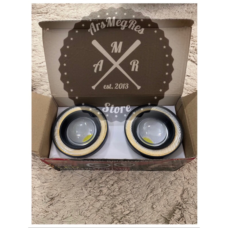 WESHOW CAR FOG LAMP LED 3.5 Inch Angle Eye 12v Halo Ring Lampu LED ...