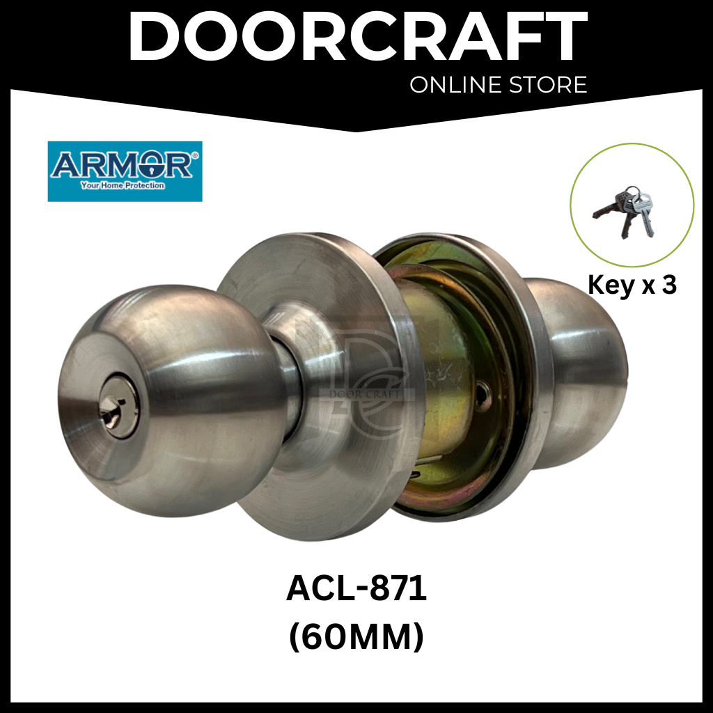 ARMOR CYLINDRICAL LOCK - ACL871 - 60MM BACKSET | Shopee Malaysia