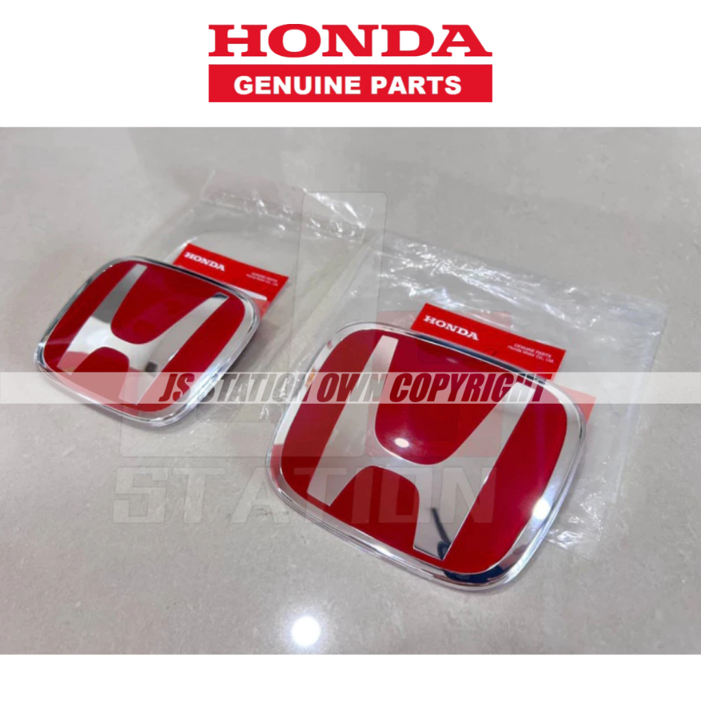 *ORIGINAL* HONDA CIVIC SEDAN HATCHBACK H EMBLEM LOGO RED FE FL5 FC FK7 ...