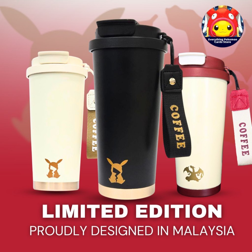 [LIMITED] Premium Pokemon Stainless Steel Tumbler Thermal Water Bottle ...