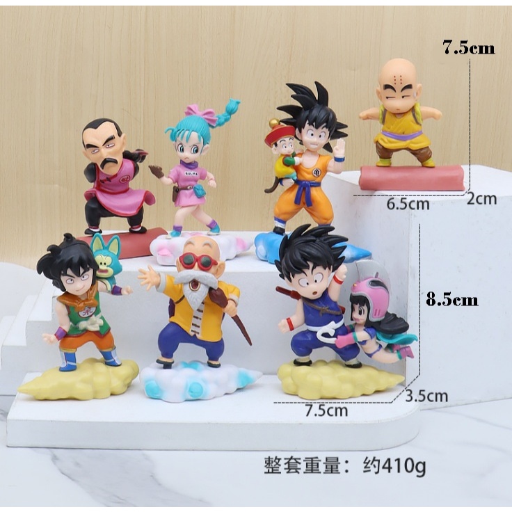 Dragon Ball 7pcs Set Cute Action Figure Collectible Toys Dolls Japanese ...