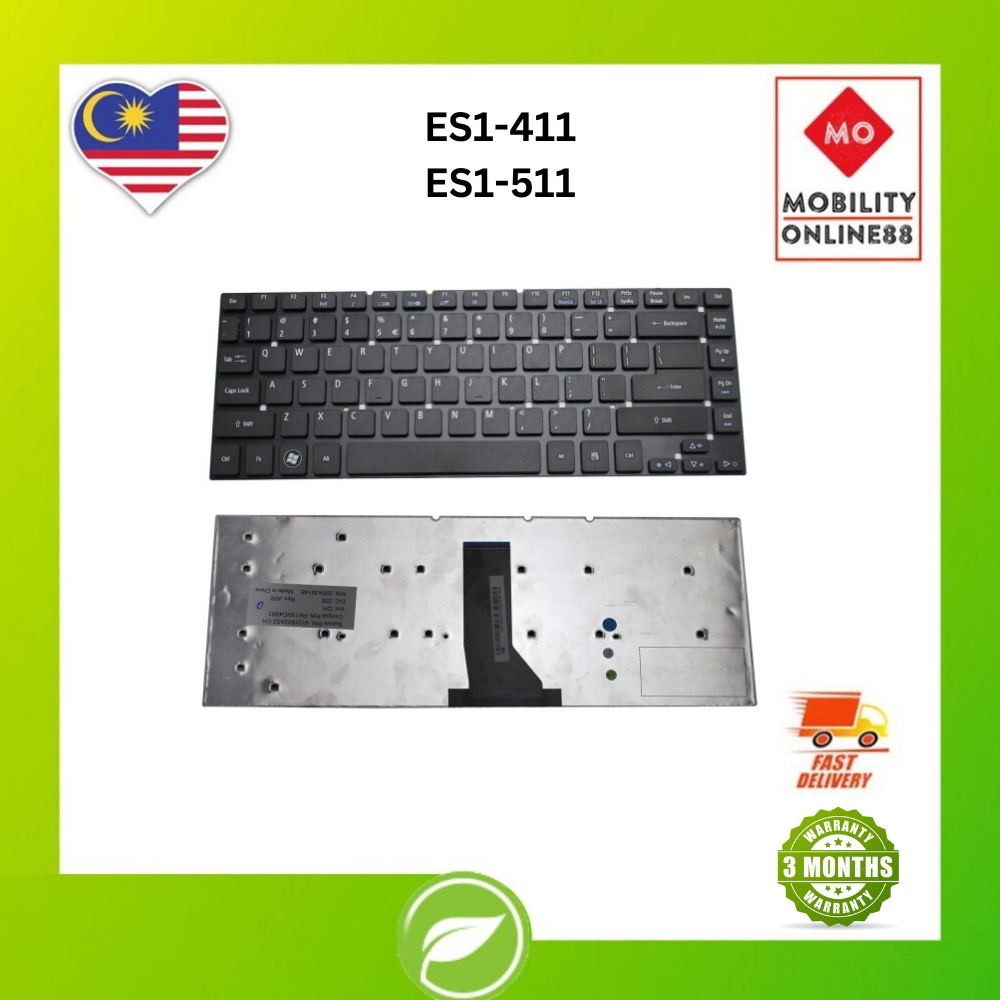 Acer ES1-411 ES1-511 ES1-471 ES1-43 Laptop Keyboard | Shopee Malaysia