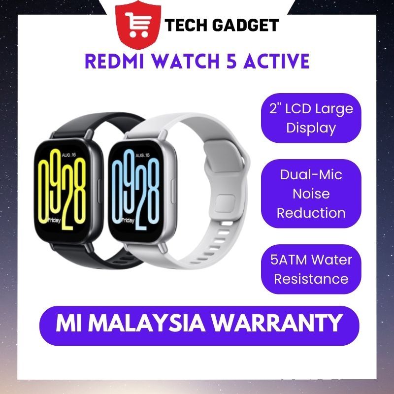 Xiaomi Redmi Watch 5 Active | Bluetooth Voice Call | 100+ Fitness Modes ...