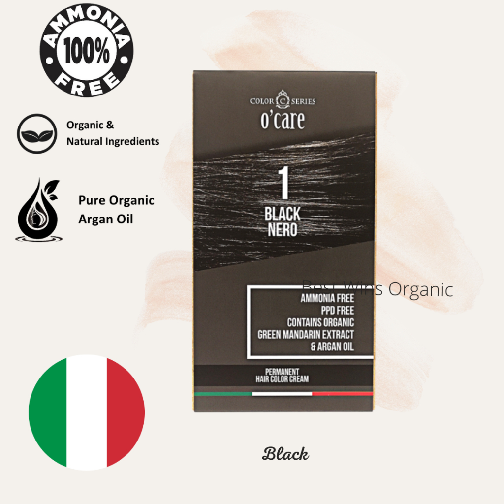Ammonia & PPD Free Organic Hair Colouring 1 (Black) | Shopee Malaysia