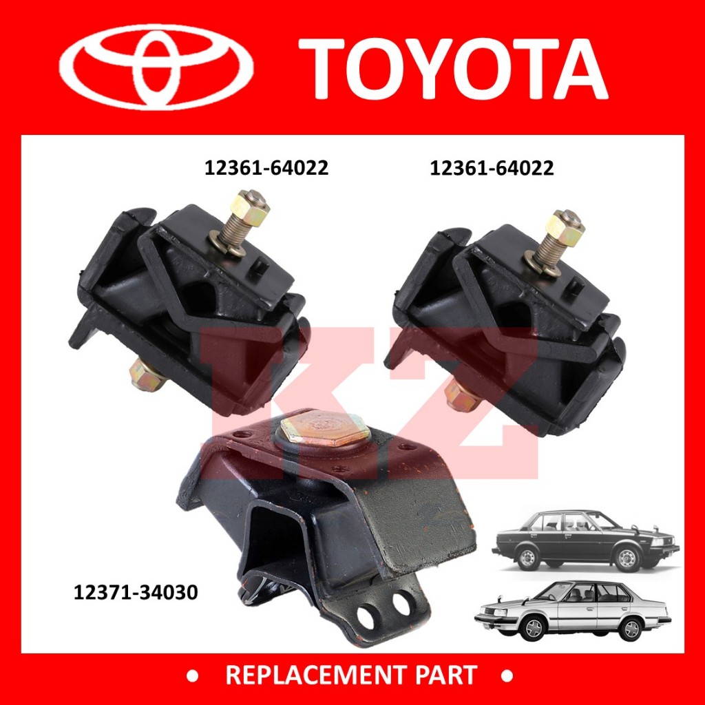 TOYOTA CORONA CT140 / TOYOTA COROLLA GL CE70- 3 IN 1 SET - ENGINE ...