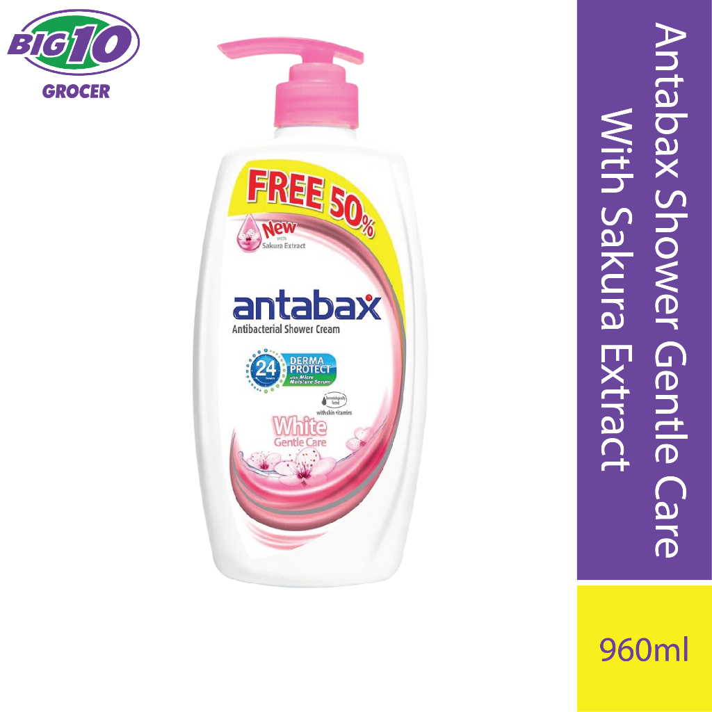 Antabax Antibacterial Shower Gentle Care With Sakura Extract 960ml ...