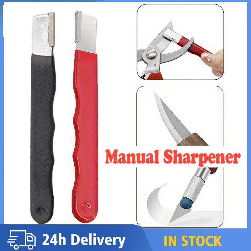 👍1PC 3 in 1 Sharpening Tools Portable Sharpening Stone Handheld Garden ...
