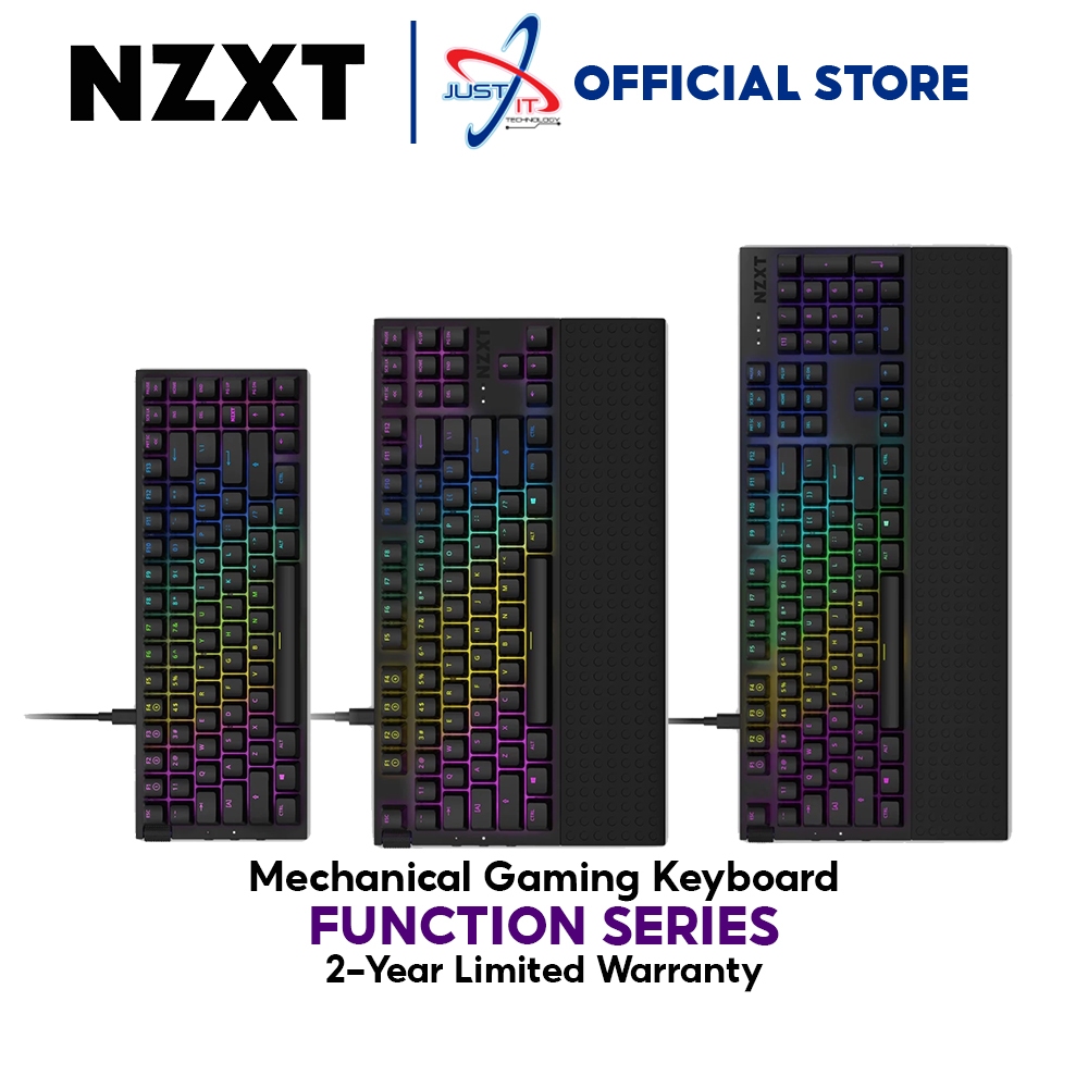NZXT Function Full Size/Tenkeyless/Mini Mechanical Gaming Keyboard ...