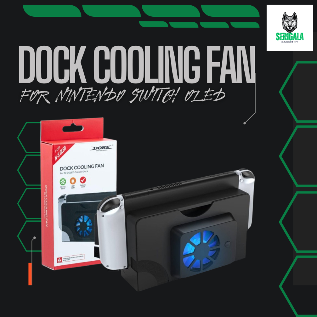 NEW Dobe Nintendo Switch OLED Dock Cooling Fan TV Docking Station ...