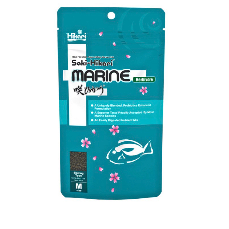 SAKI HIKARI MARINE (HERBIVORE)(FISH FOOD) 90gram | Shopee Malaysia