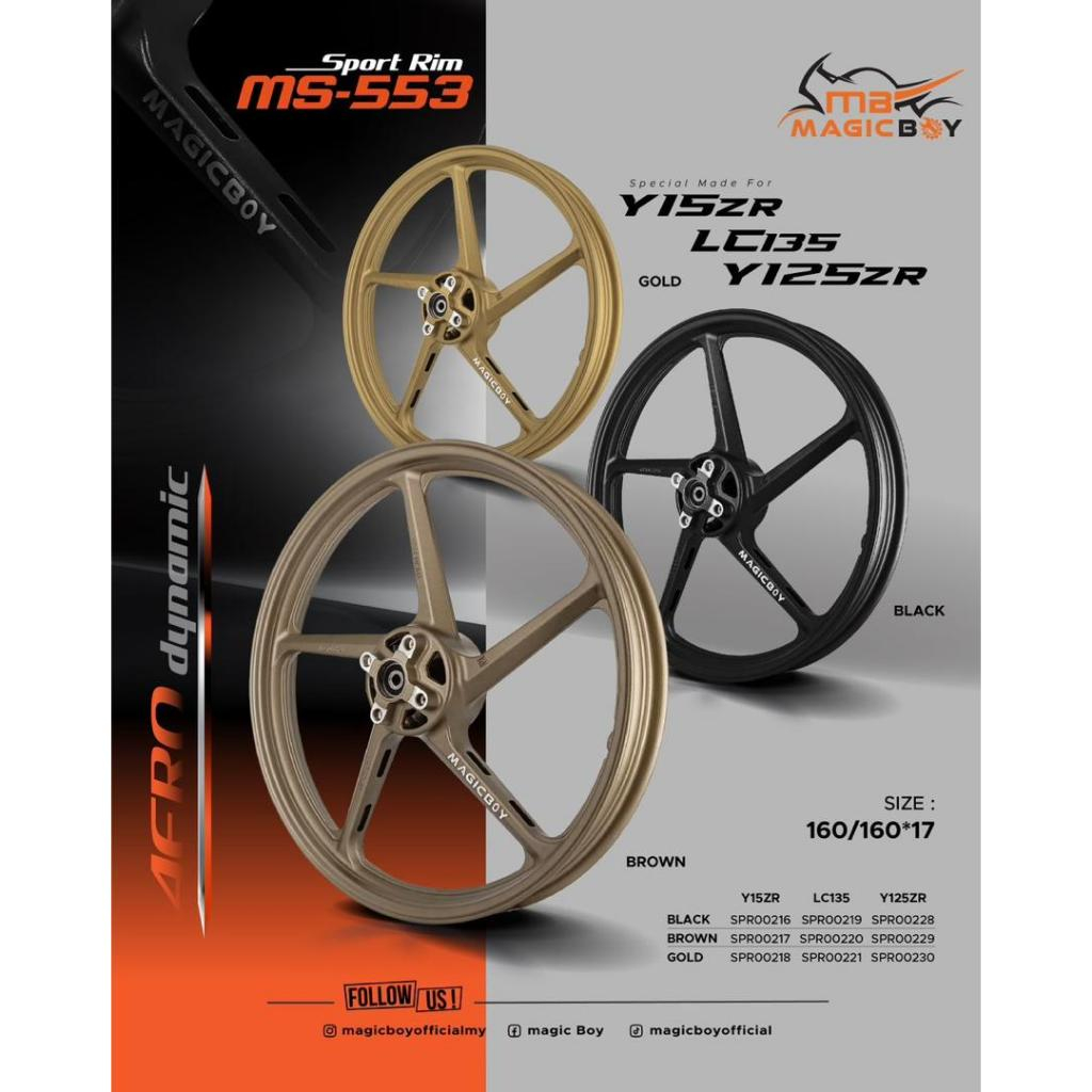 MAGIC BOY SPORT RIM MS-553 Y15 Y16 LC135 135LC Y125 LC5S LCV8 | Shopee ...