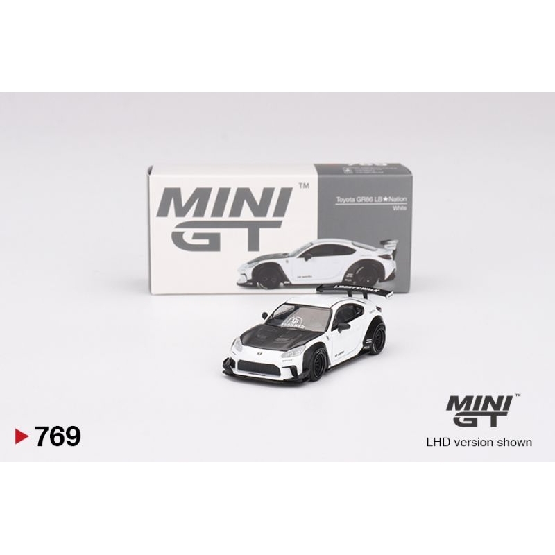 1/64 Mini GT #769 Toyota GR86 LB Nation RHD (White) Static Display Scale Model | Shopee Malaysia