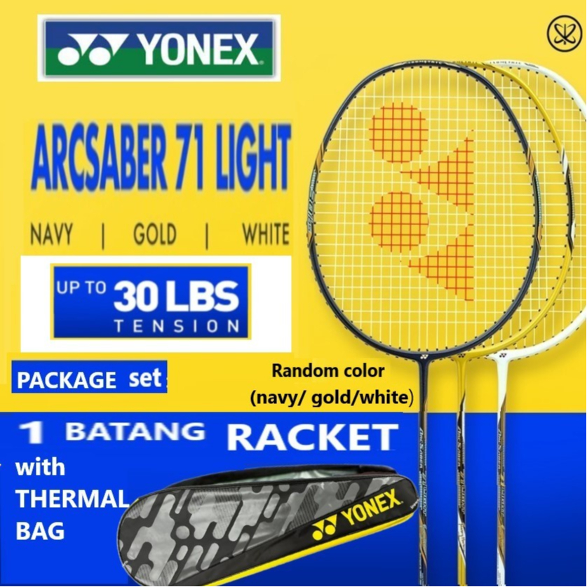 YONEX Badminton Racket 100% Original Raket YONEX ARCSABER NANORAY ...