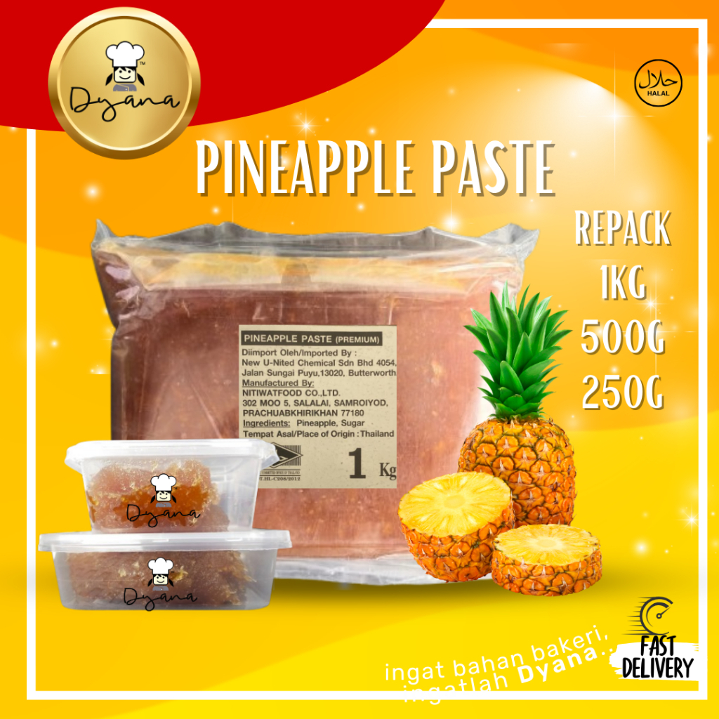 Inti Nenas | Pineapple Paste (1kg / 500g / 250g) | Shopee Malaysia