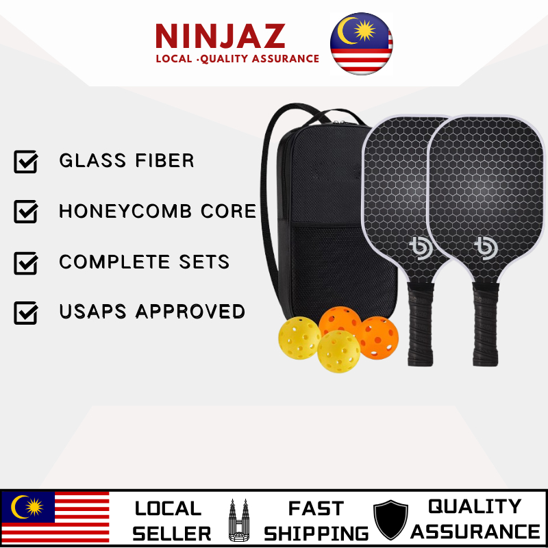 【Complete Pickleball Sets】Pickleball Paddles Fiberglass Surface ...