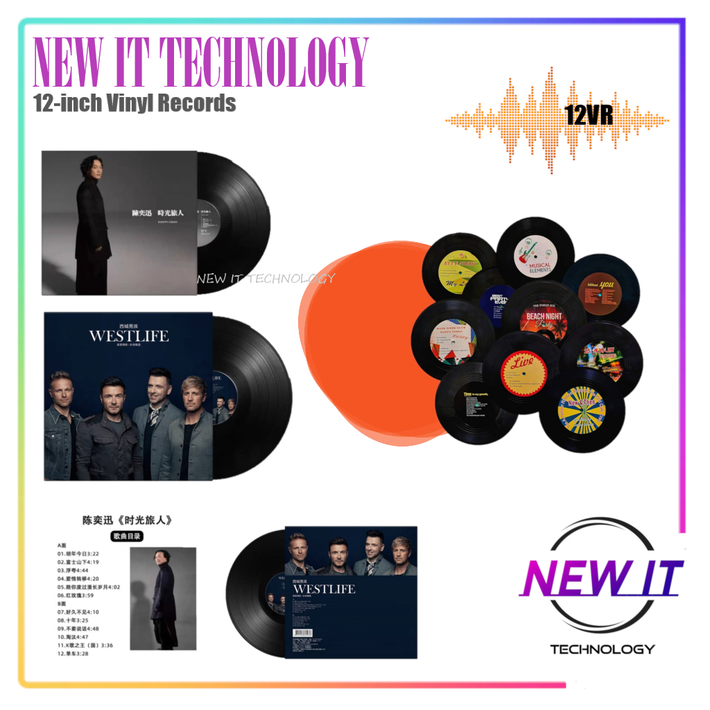 Classic LP Vinyl Record Old-fashioned Gramophone Dedicated 12-Inch ...