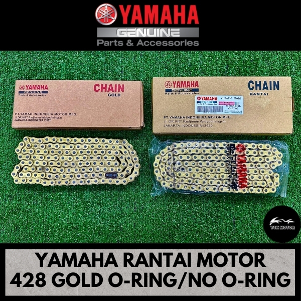 YAMAHA RANTAI MOTOR DRIVE CHAIN GOLD O-RING DAN NO O-RING 132L DAN ...
