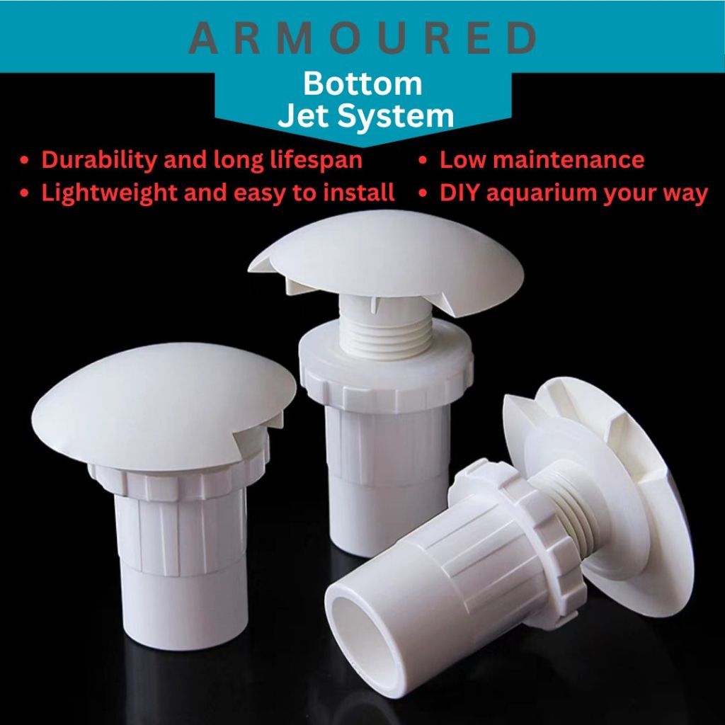 Aquarium PVC Bottom Jet System Blower Fish Waste Clears Water Quality ...