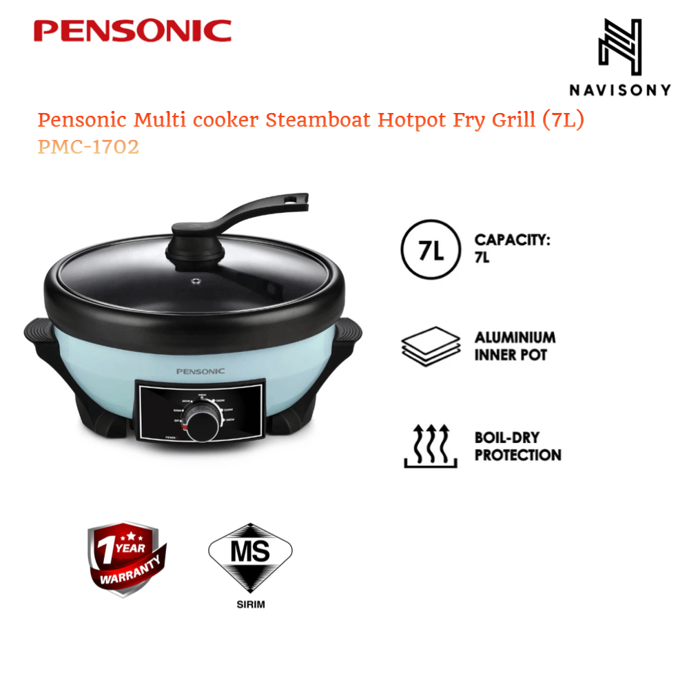Pensonic Multi Cooker Steamboat Pot (7L) PMC-1702 | Shopee Malaysia