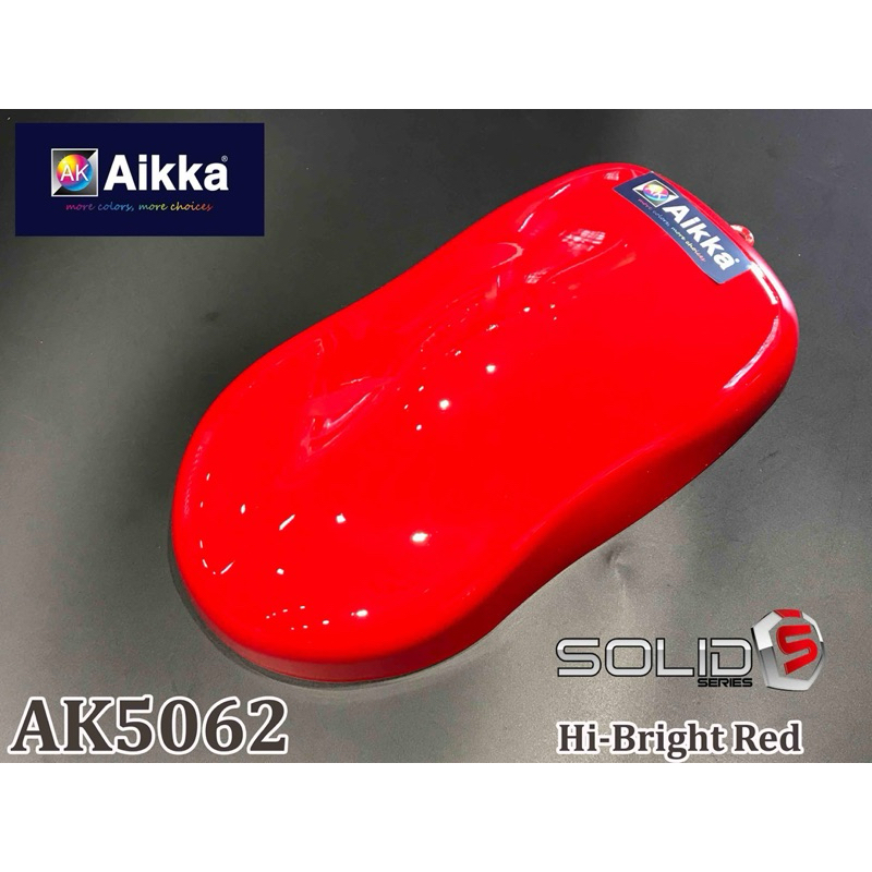 AIKKA SOLID S AK5062 HI-BRIGHT RED / 2K PAINT / CAR AND MOTOR / DIY ...