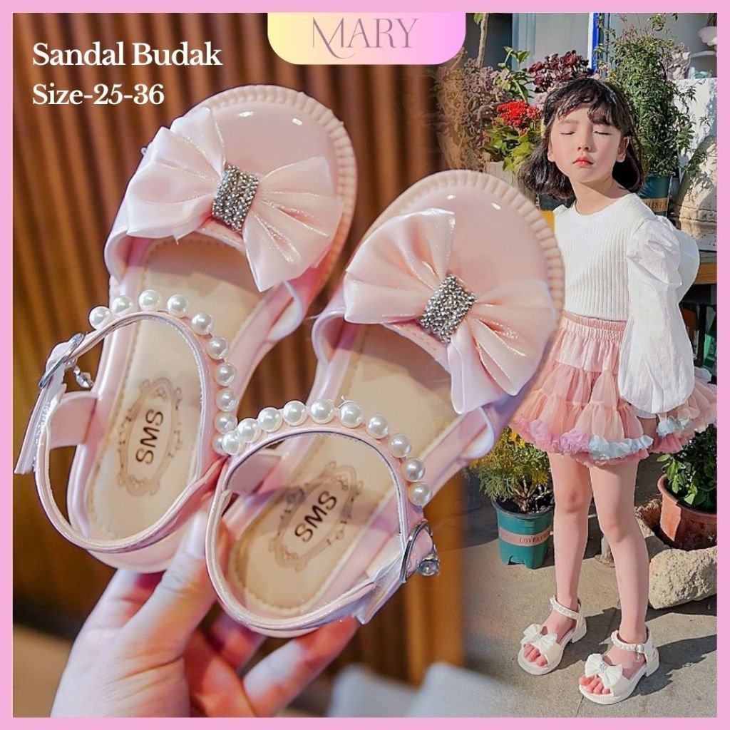 Mary-Kasut Budak Sandal Perempuan Kids Girl Sandals Kids Shoe Ribbon ...