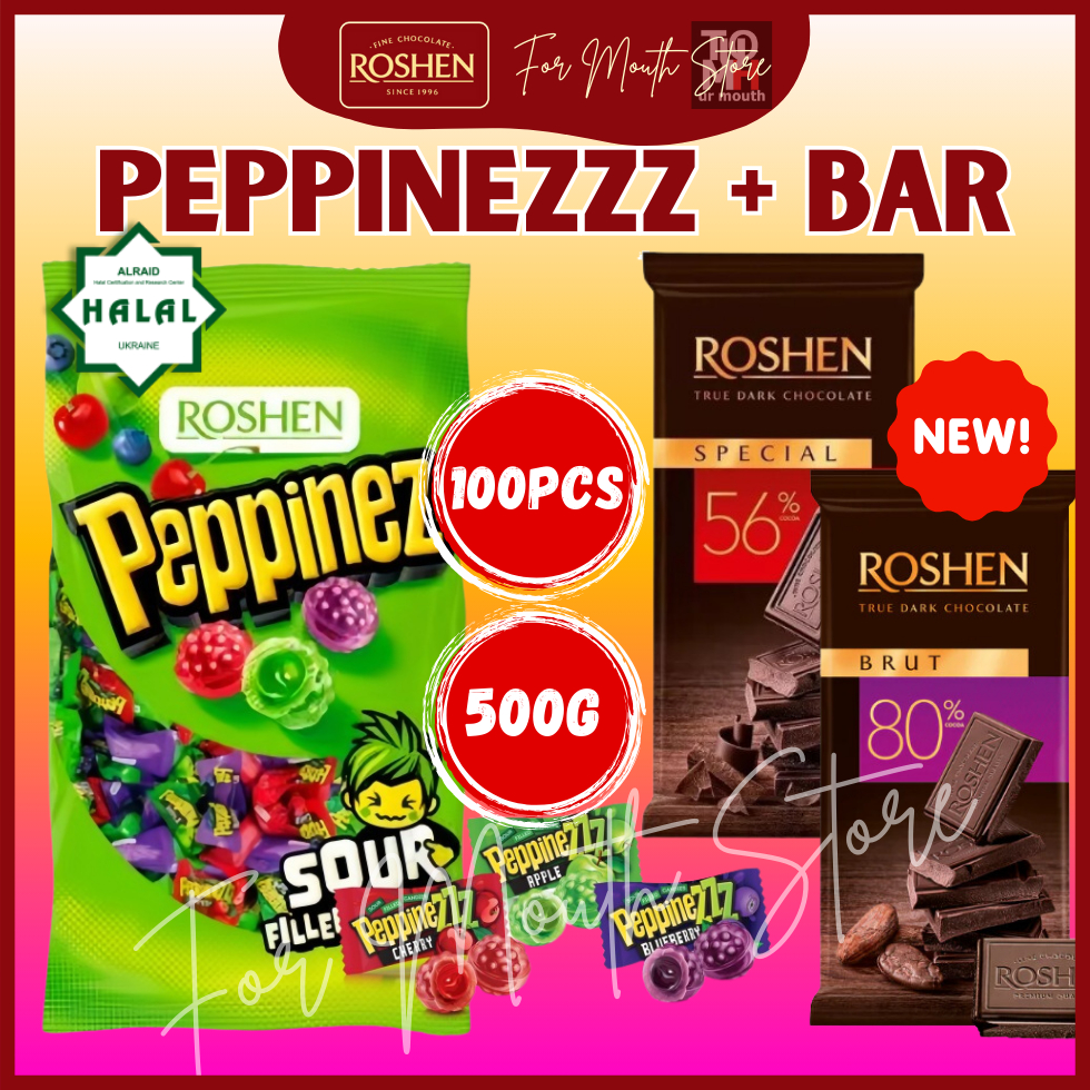 ROSHEN Peppinez Sour Candy Peppinezzz Gula Masam Manis Gula Masam Sour ...