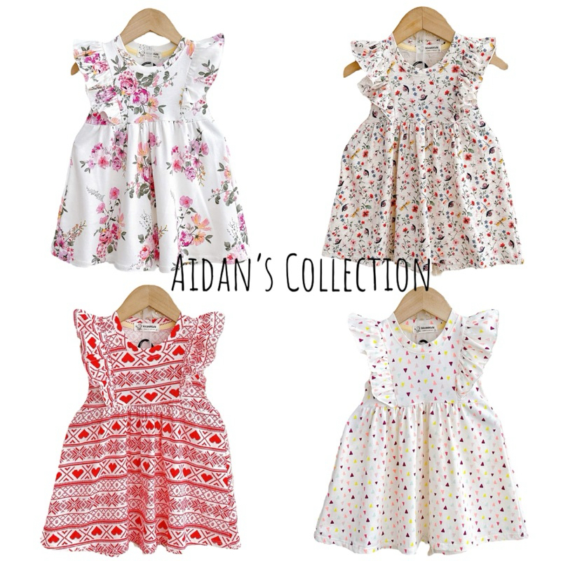 Girls Dress Kids / Gaun Kanak-Kanak Perempuan ( 1 - 6Tahun) | Shopee ...