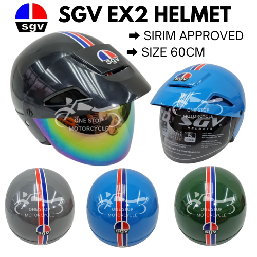 2025 New SGV EX2 Helmet Motorcycle with Clear Visor (Sirim Approved ...