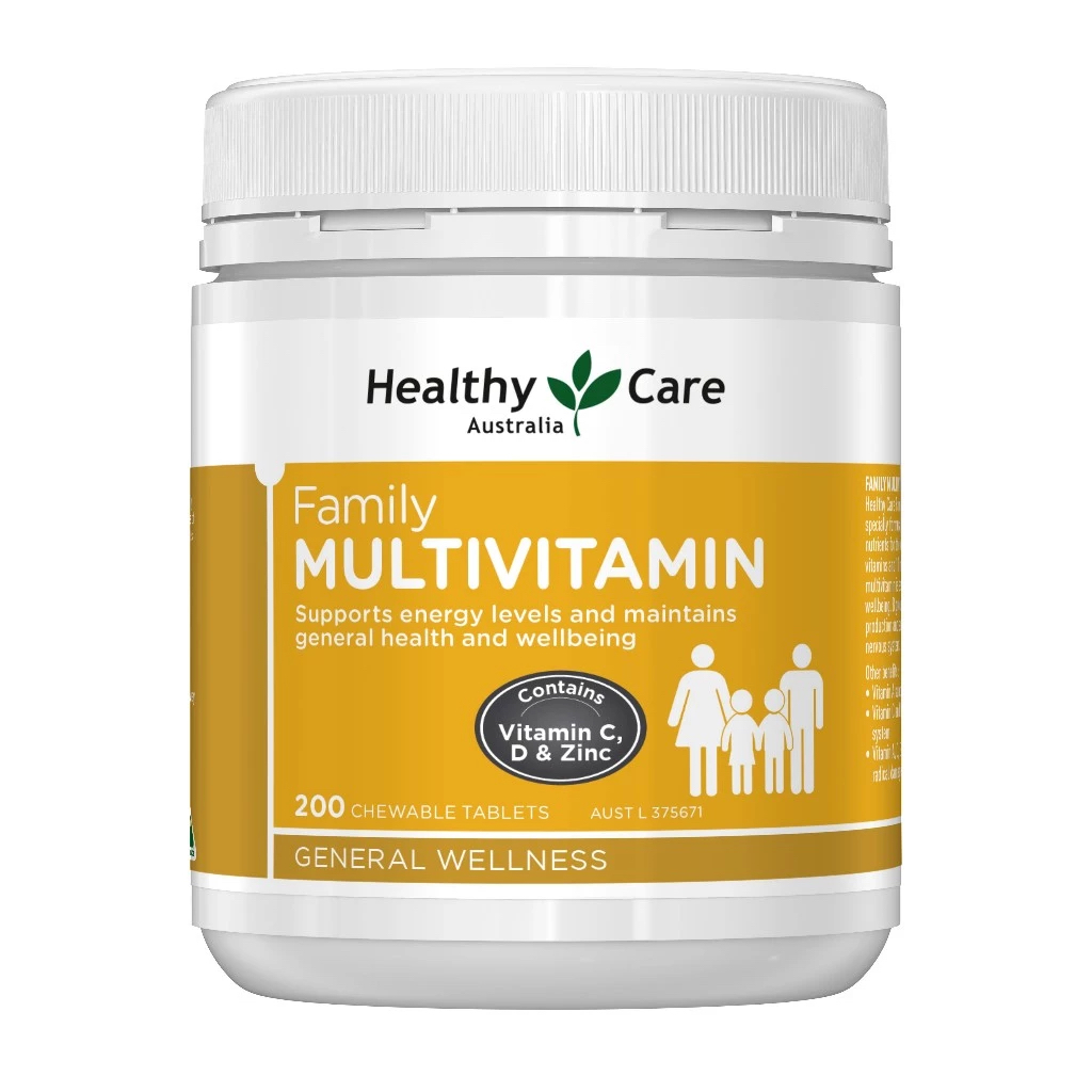 (Exp Jun 2027) Healthy Care Family Multivitamin 200 Tablets | Shopee ...
