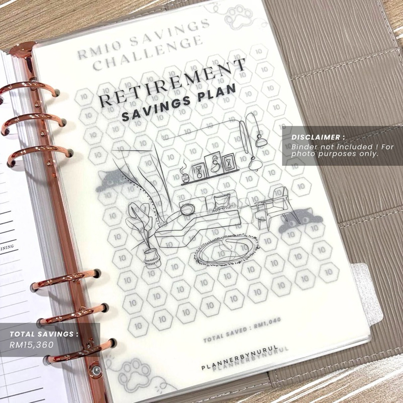 Retirement Savings Plan Budgeting Savings Challenge | Shopee Malaysia