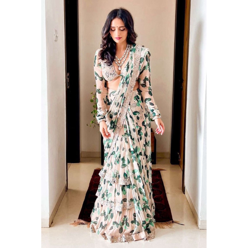 DC77 🌷 NEW LAUNCHING DESIGNER REDDY TO WEAR SAREE 🌷 | Shopee Malaysia