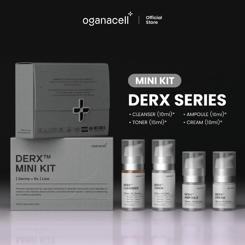 Oganacell DERX Mini Kit | Set penjagaan kulit mini lengkap dengan ...