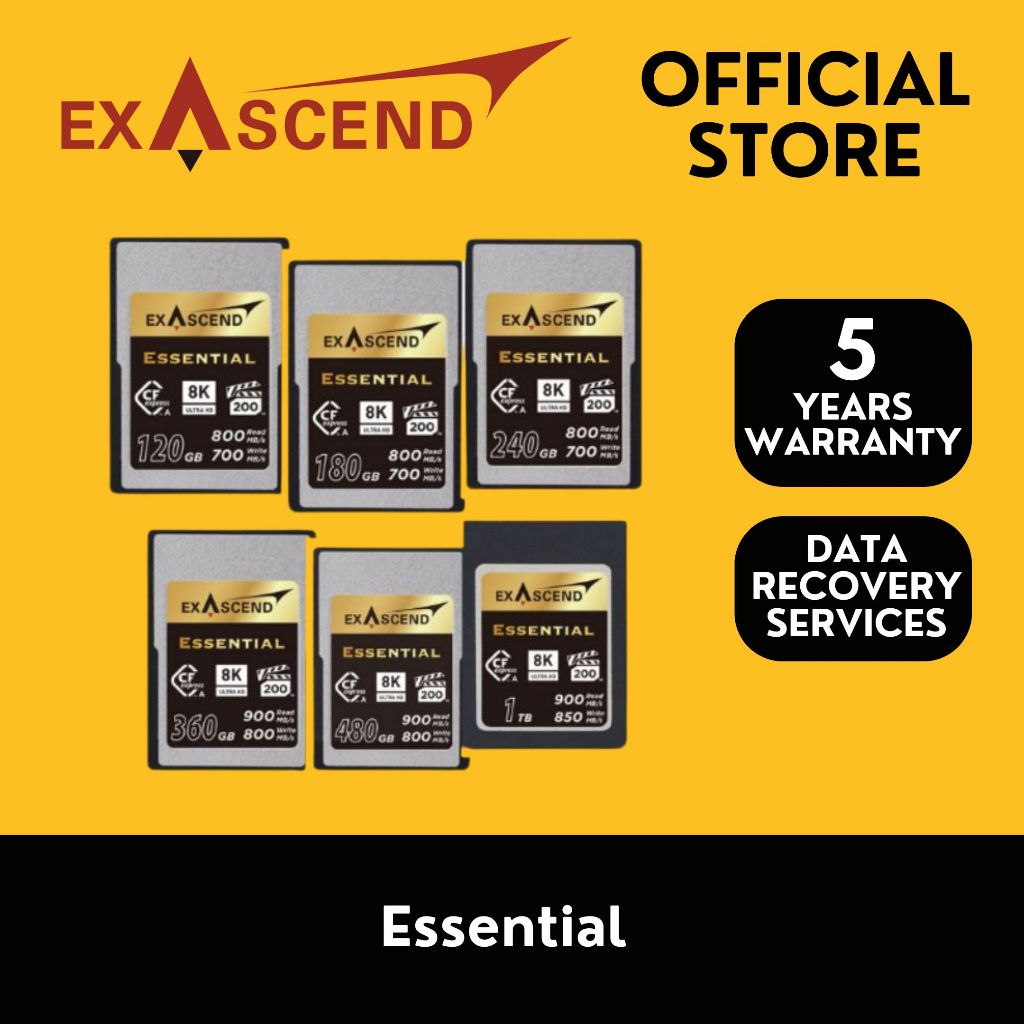 Exascend ESSENTIAL CFEXPRESS TYPE A | Shopee Malaysia