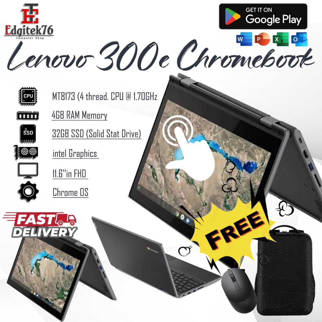 Chromebook Instant Delivery - Intel Celeron mini laptop 11.6''in - 4GB ...