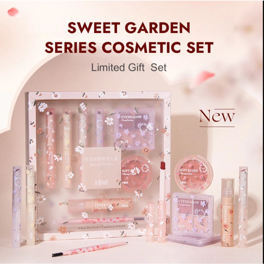 Beauty Makeup Set Box Gift Box Hivi Velvet Lip Glaze Lipstick 8-piece Set Holiday Gift For ...