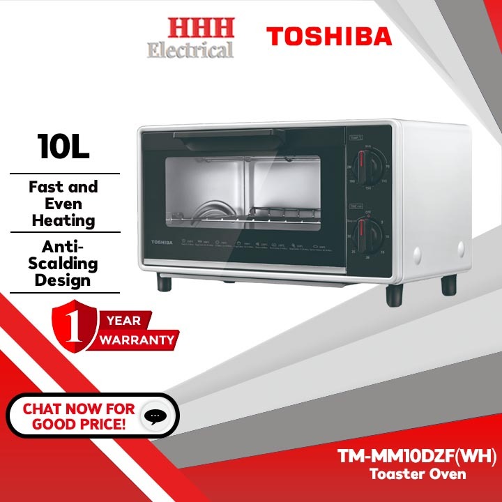 Toshiba 10L Toaster Oven TM-MM10DZF(WH) Ketuhar with Quartz Heating ...
