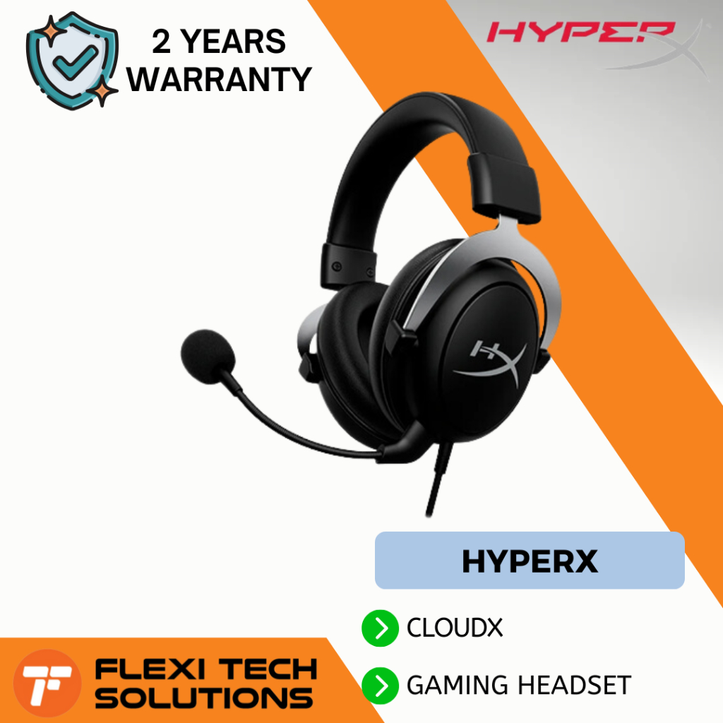 Flexi Tech HyperX CloudX - Gaming Headset (Black-Silver) - Xbox (HHSC2-CG-SL/G) | Shopee Malaysia