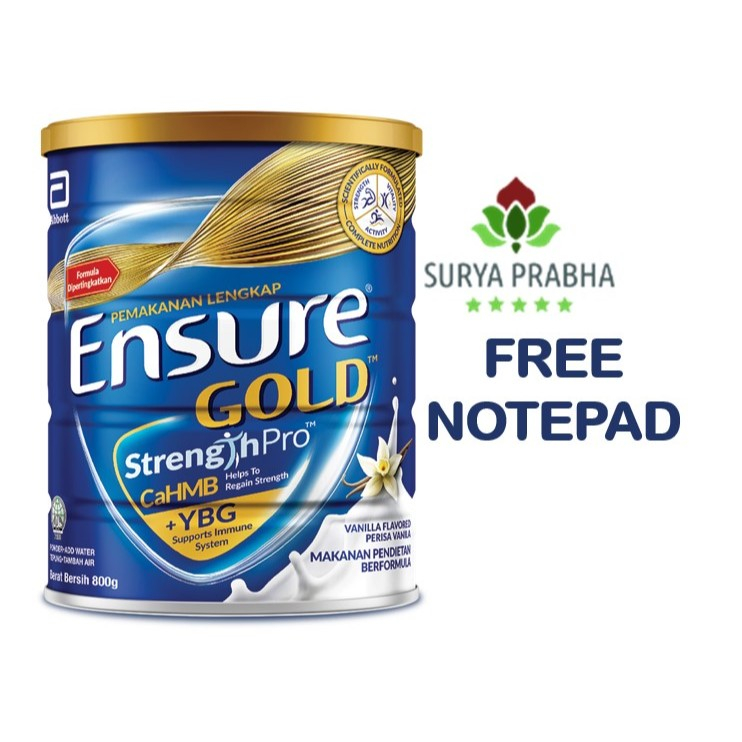 Ensure Gold Adult Complete Nutrition - Vanilla Tin (800g) exp05/26 FREE ...