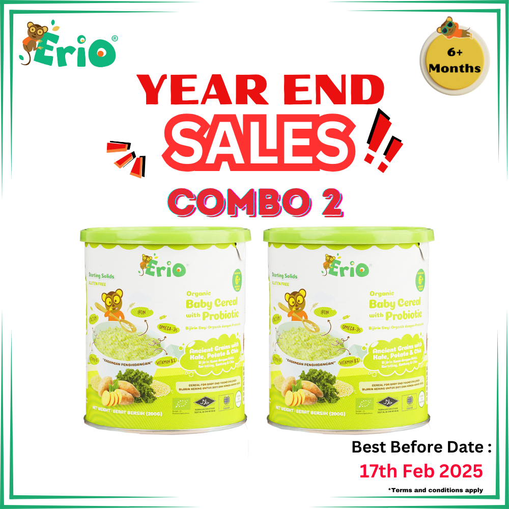 *Clearance Sales* (Combo Of 2) Erio Organic Baby Cereal With Probiotic ...